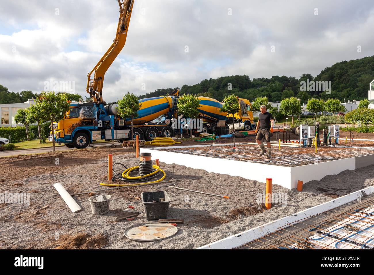 View of building site Stock Photo - Alamy