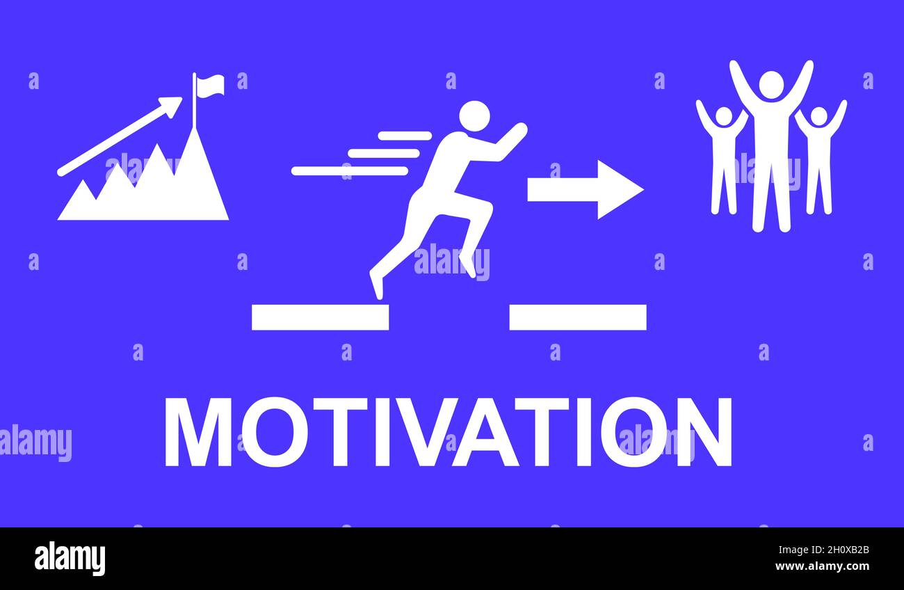 Illustration of a motivation concept Stock Photo - Alamy