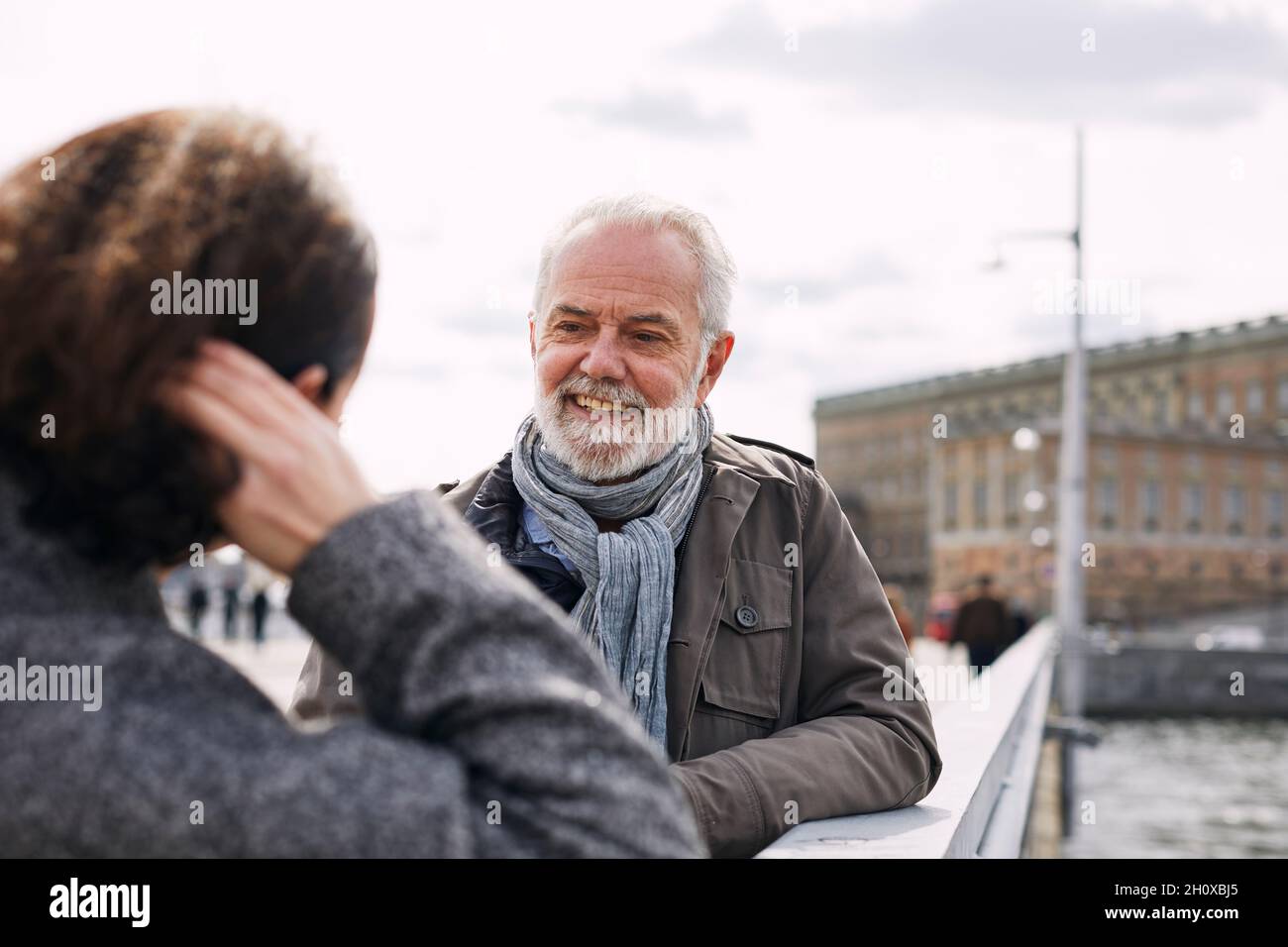 Man on bridge hi-res stock photography and images - Alamy