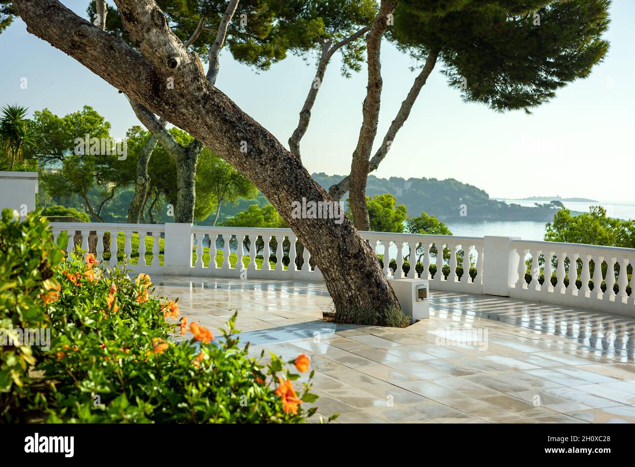 Majorca view from balcony hi-res stock photography and images - Alamy