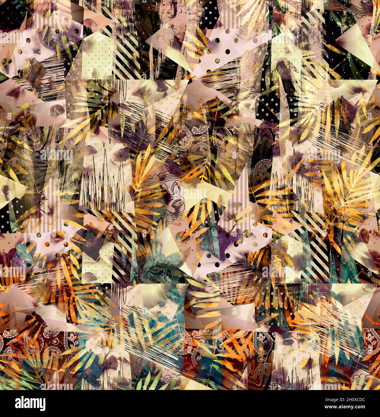 textile fashion prints, modern designs Stock Photo - Alamy