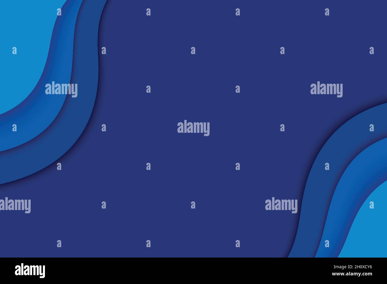 Blue paper layer abstract background. Paper cut layered with space for ...