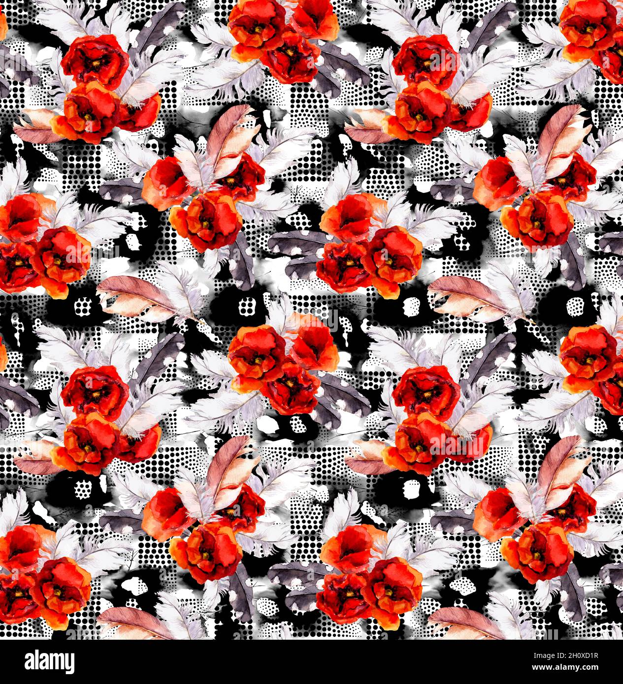 textile fashion prints, modern designs Stock Photo - Alamy