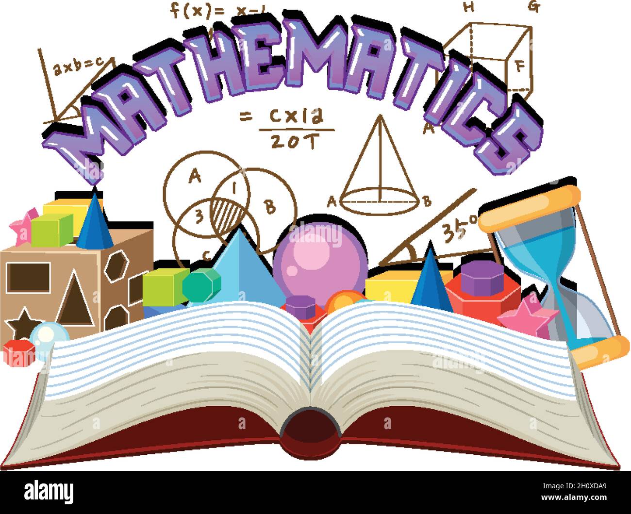 Doodle math formula with Mathematics font illustration Stock Vector ...