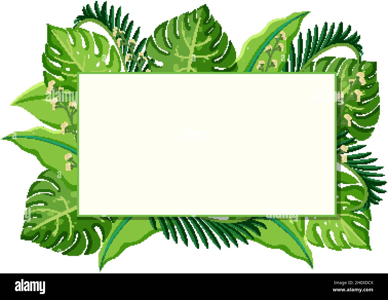 Simple Leaf Border Clip Art