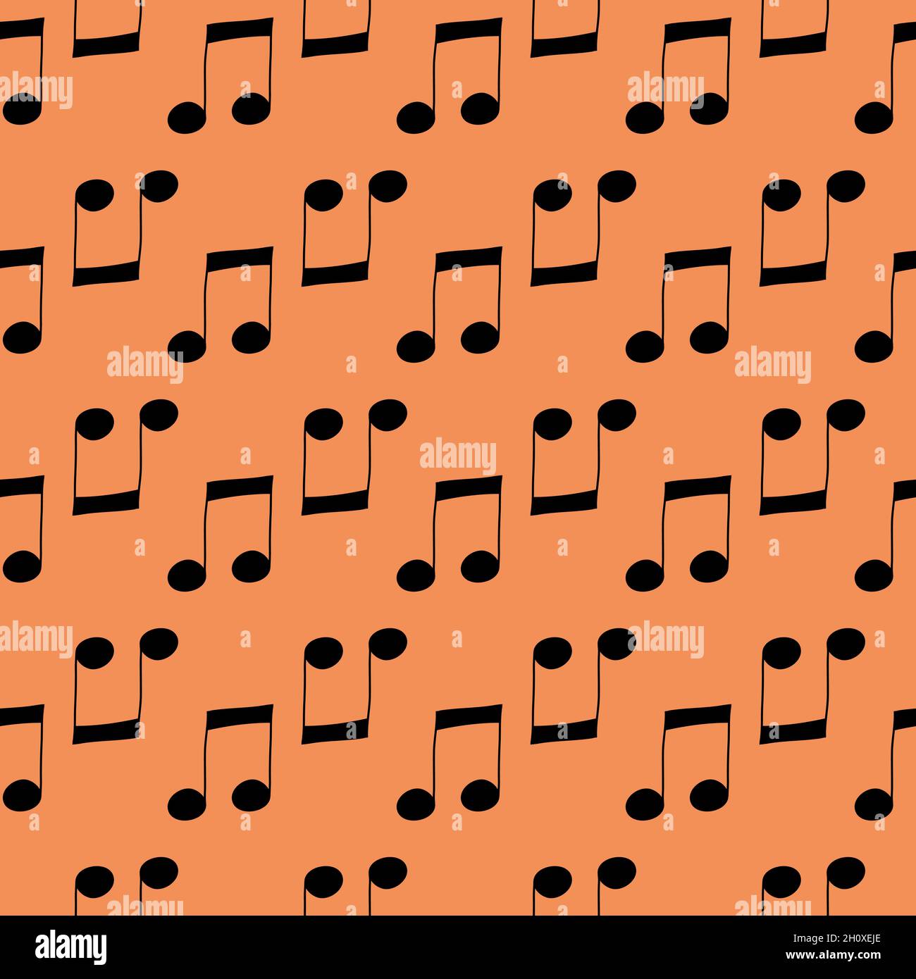 Music notes seamless wallpaper Stock Vector Images - Alamy