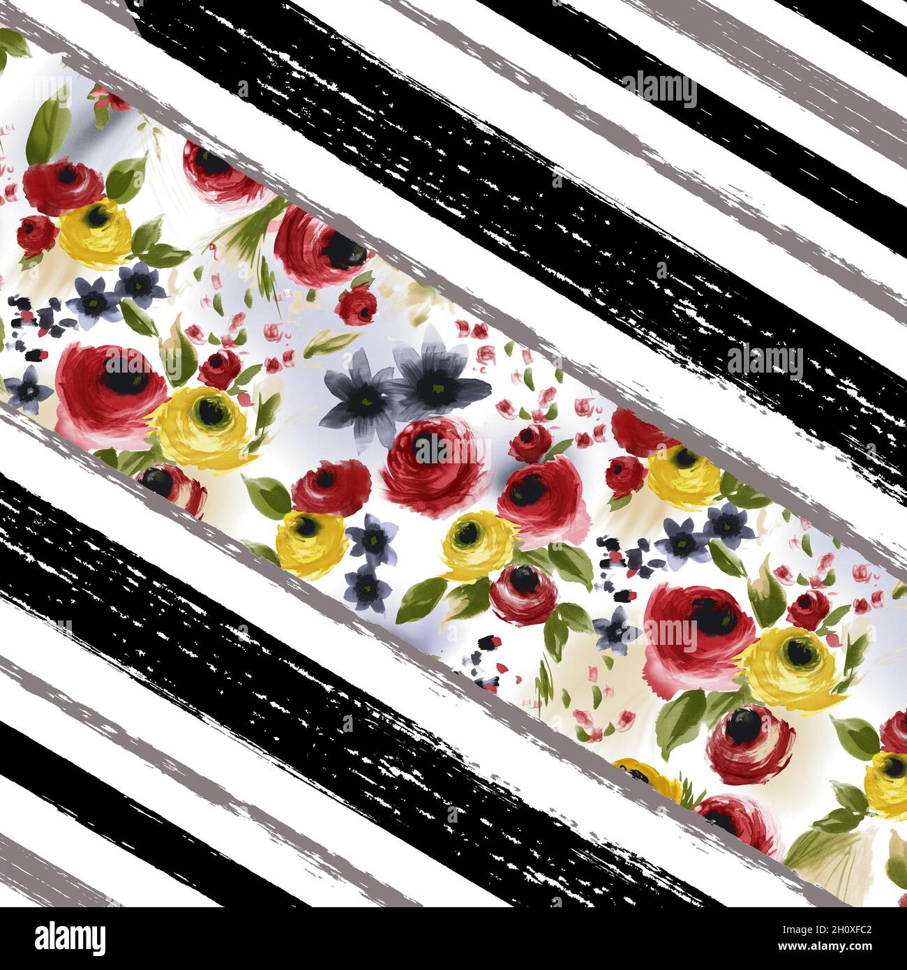 textile fashion prints, modern designs Stock Photo - Alamy