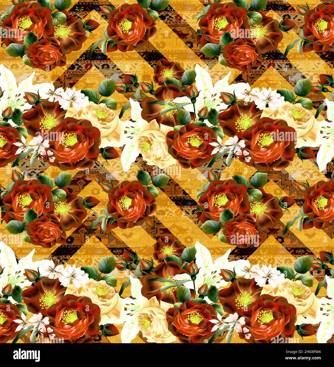 textile fashion prints, modern designs Stock Photo - Alamy