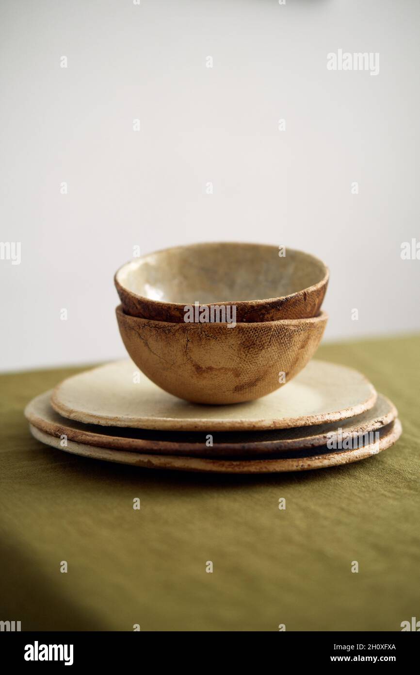 Clay Dinnerware Set. Handmade. Using natural materials for the home ...
