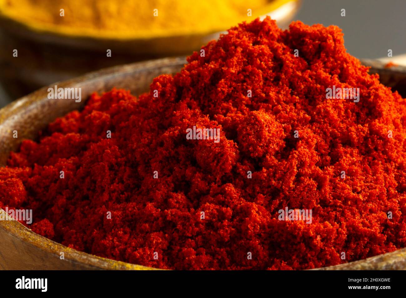 chilli powder and yellow spice Stock Photo - Alamy