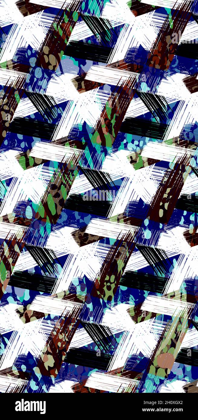 textile fashion prints, modern designs Stock Photo - Alamy