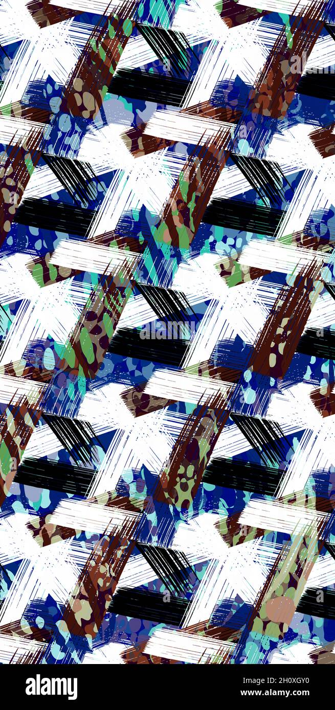 textile fashion prints, modern designs Stock Photo - Alamy