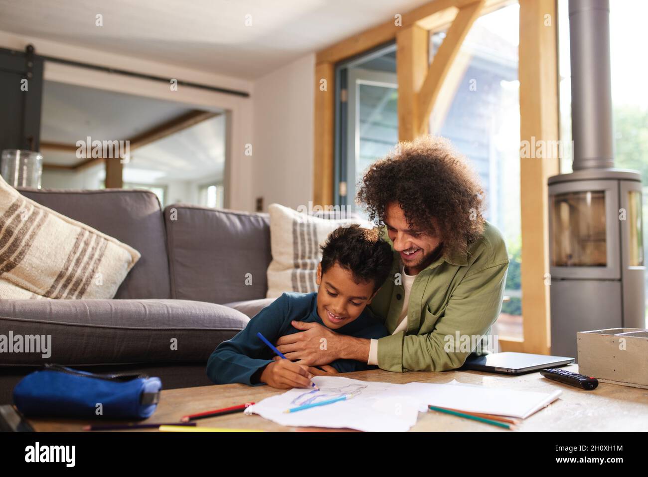 Father support art hi-res stock photography and images - Alamy