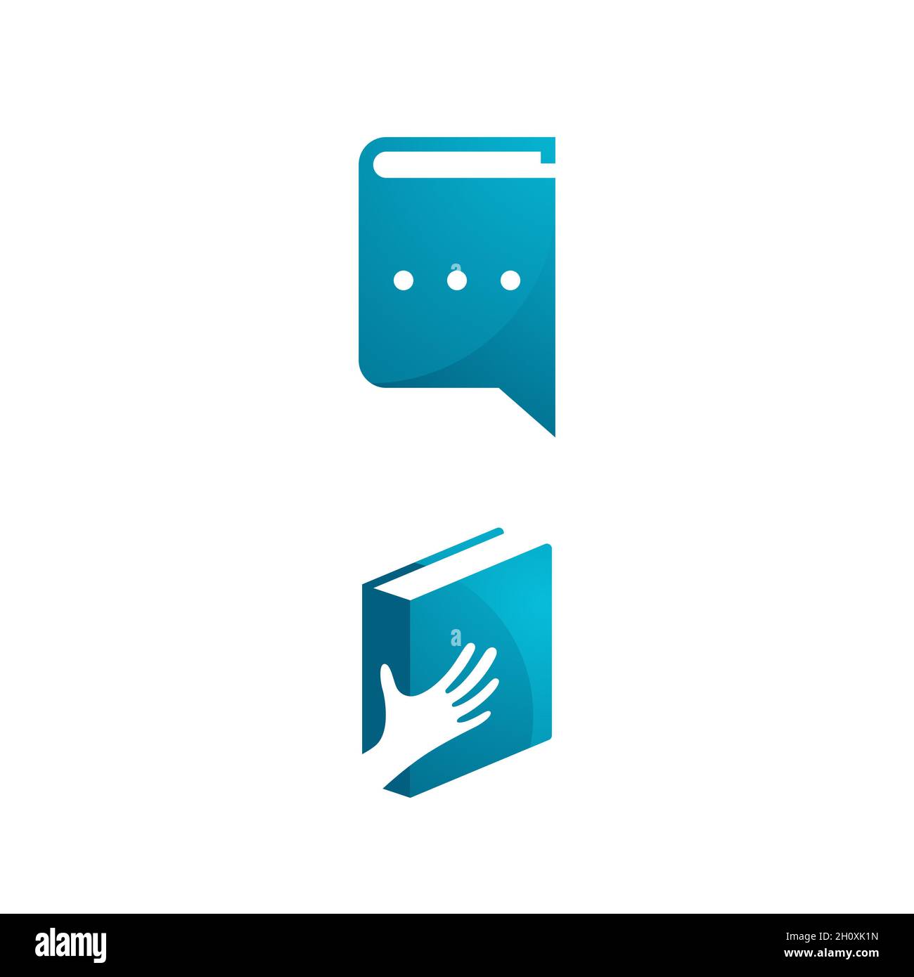 Book Vector icon design illustration Template Stock Photo - Alamy