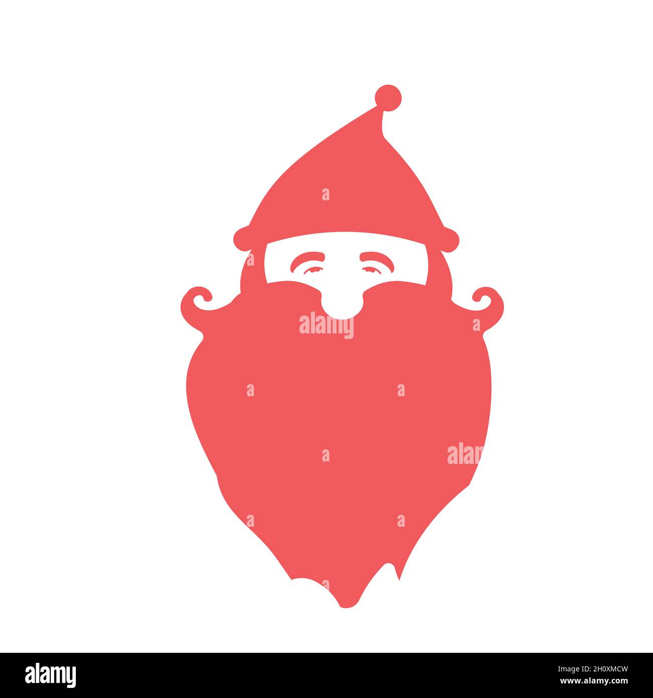Santa Claus. Christmas flat icons for web design and mobile app Stock ...