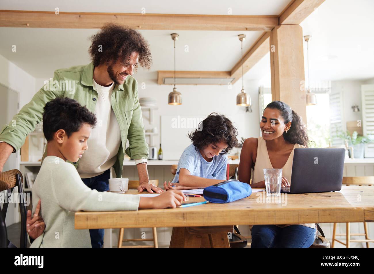 Parents learning from children hi-res stock photography and images - Alamy