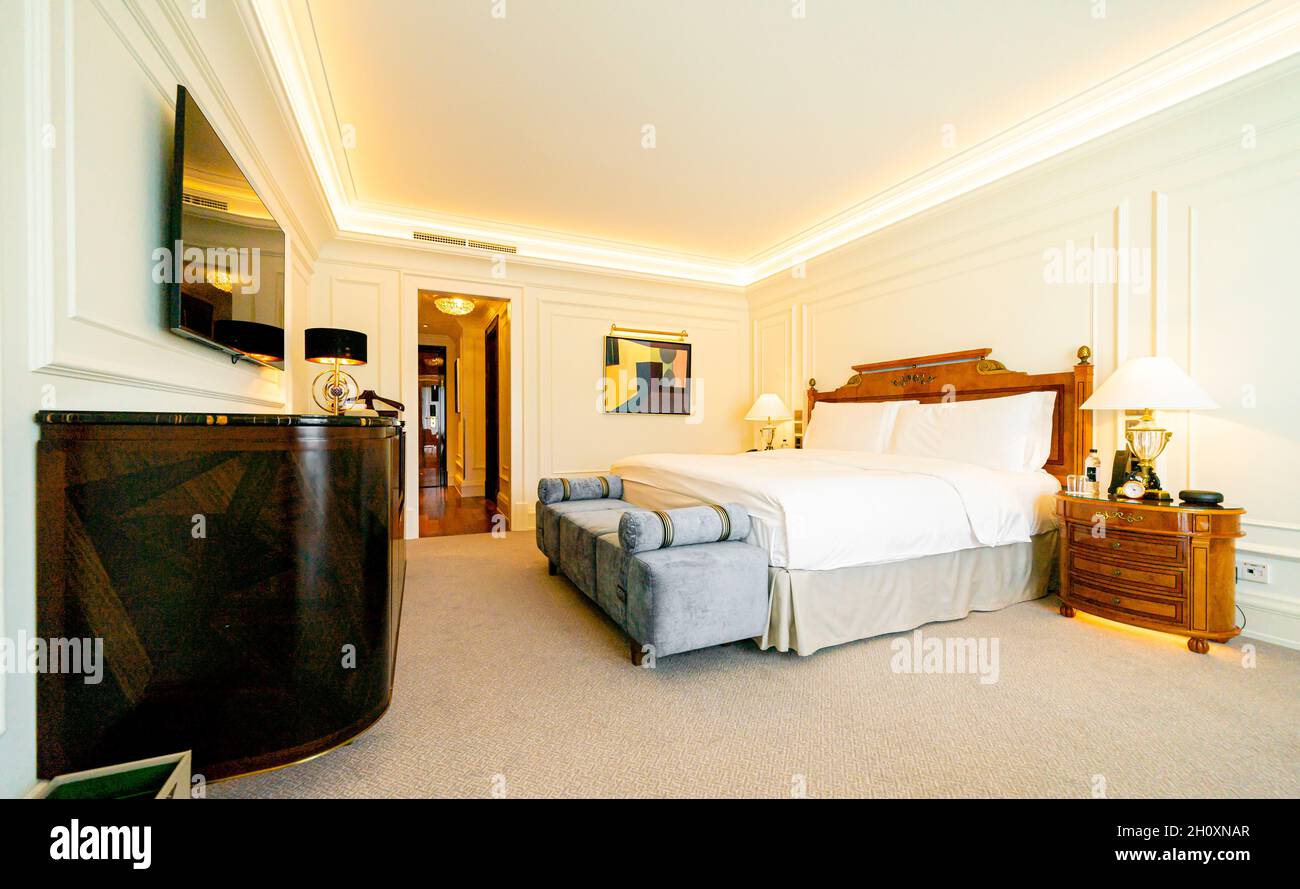 Deluxe, Larger Guest room in the Ritz Carlton Moscow hotel, Russia ...