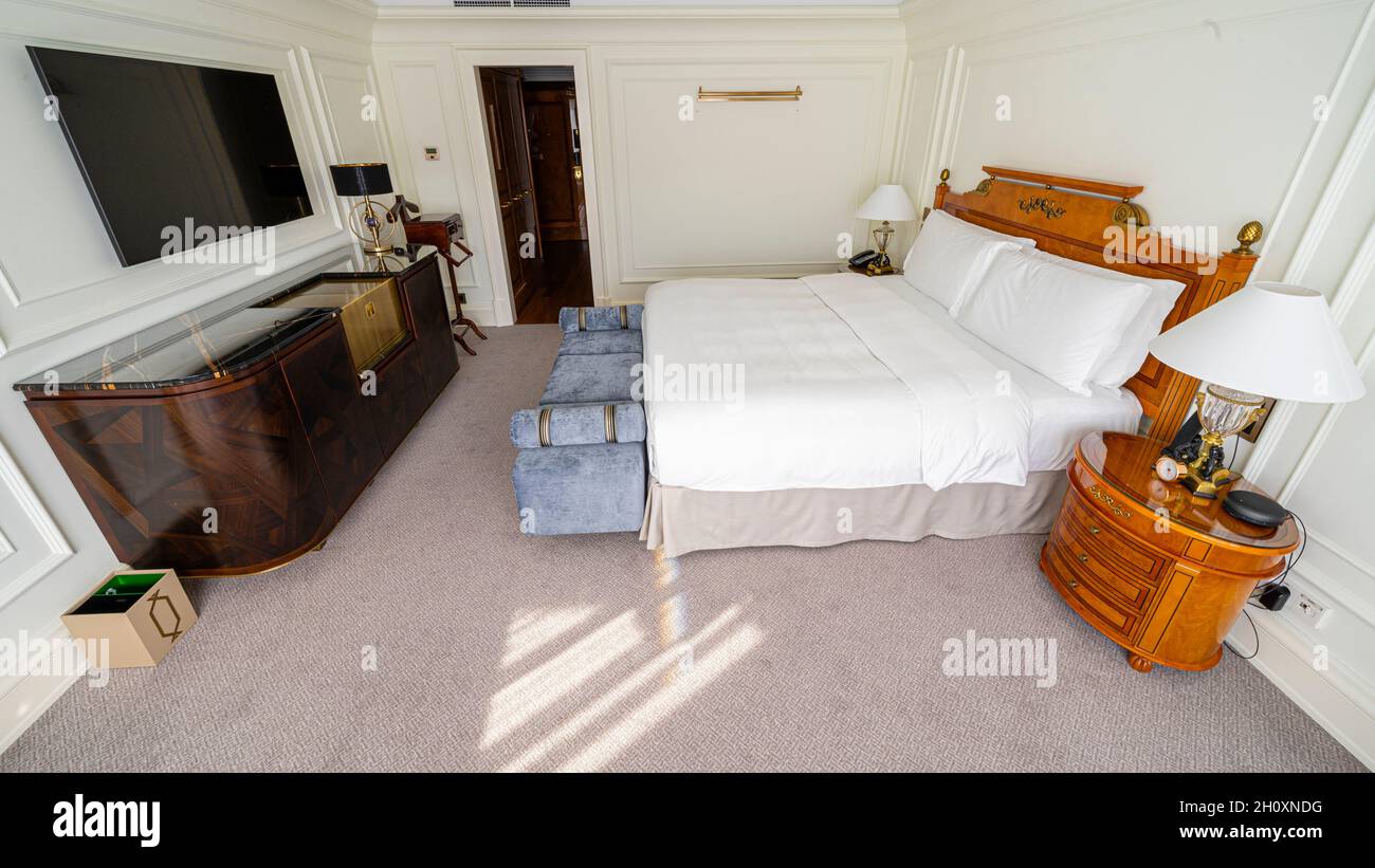 Deluxe, Larger Guest room in the Ritz Carlton Moscow hotel, Russia ...