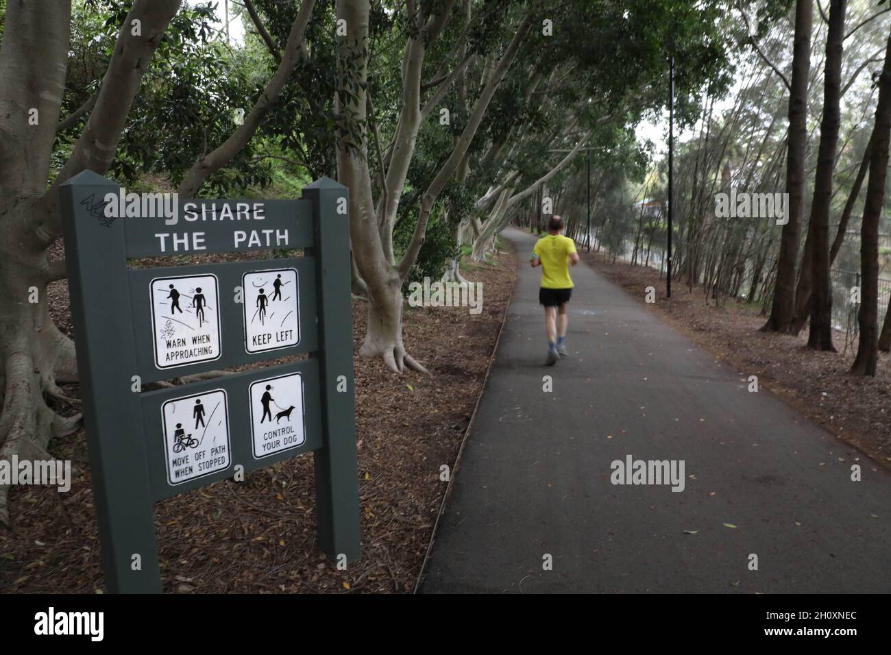 Greenway Cycle path next to the Hawthorne Canal, Leichhardt, Sydney ...