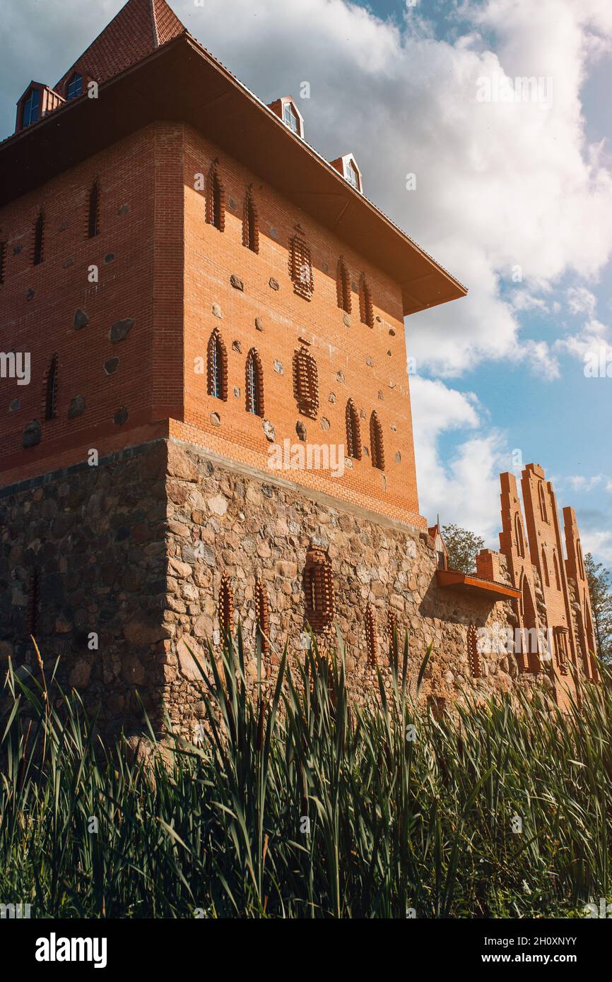 Medieval red brick defensive architecture - fortress and mill museum of ...