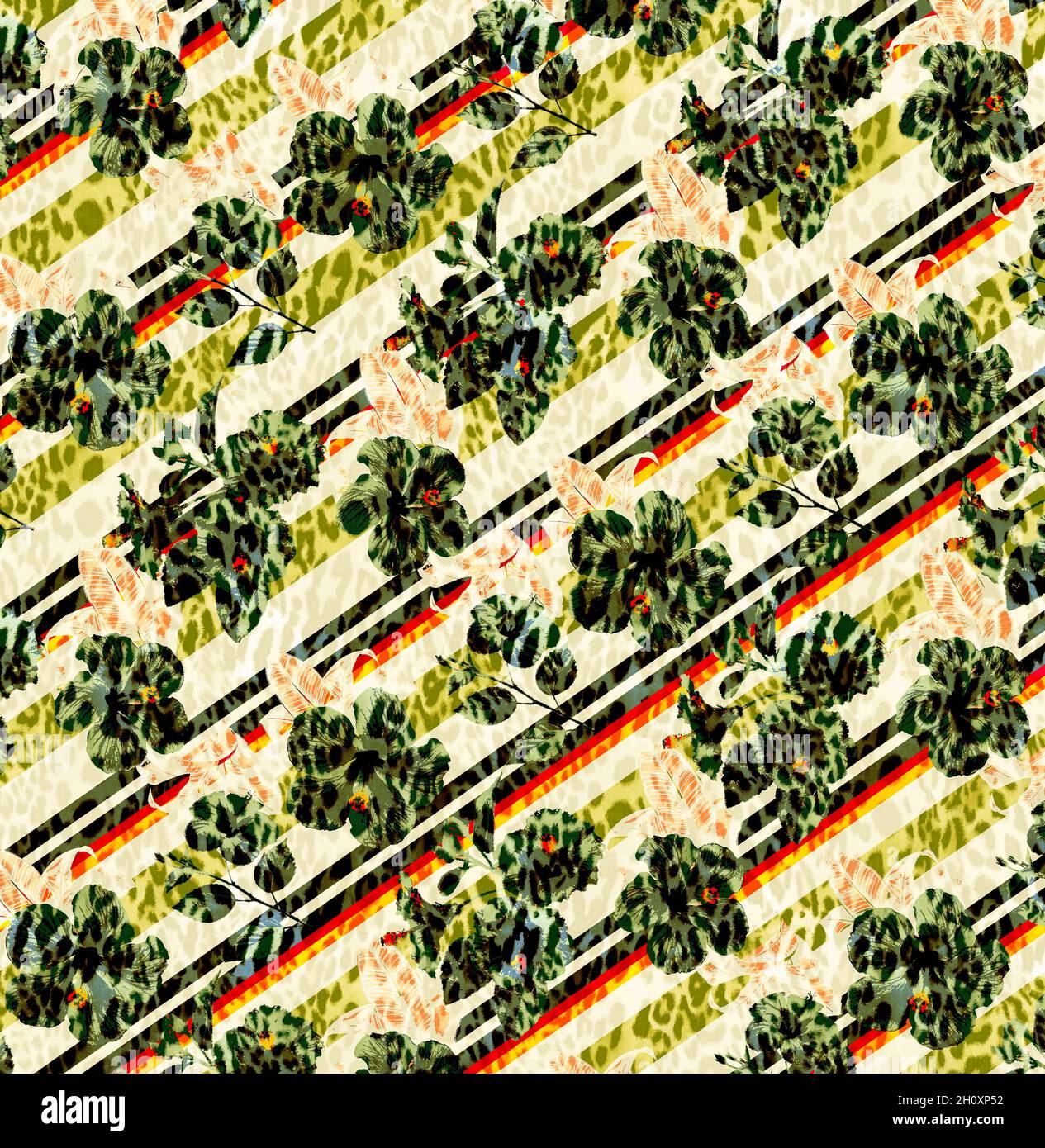 textile fashion prints, modern designs Stock Photo - Alamy