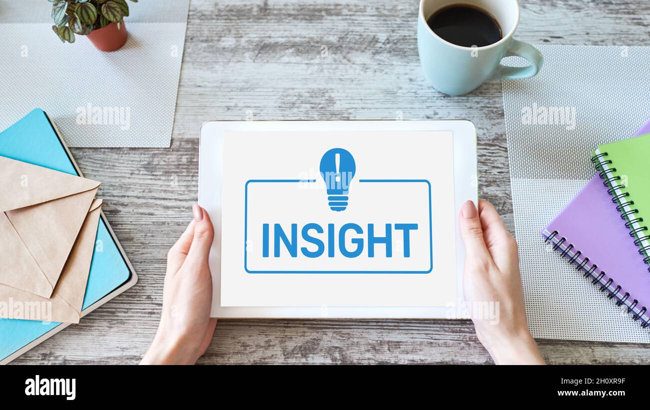 Insight on screen. Business Finance Technology Internet Concept Stock ...