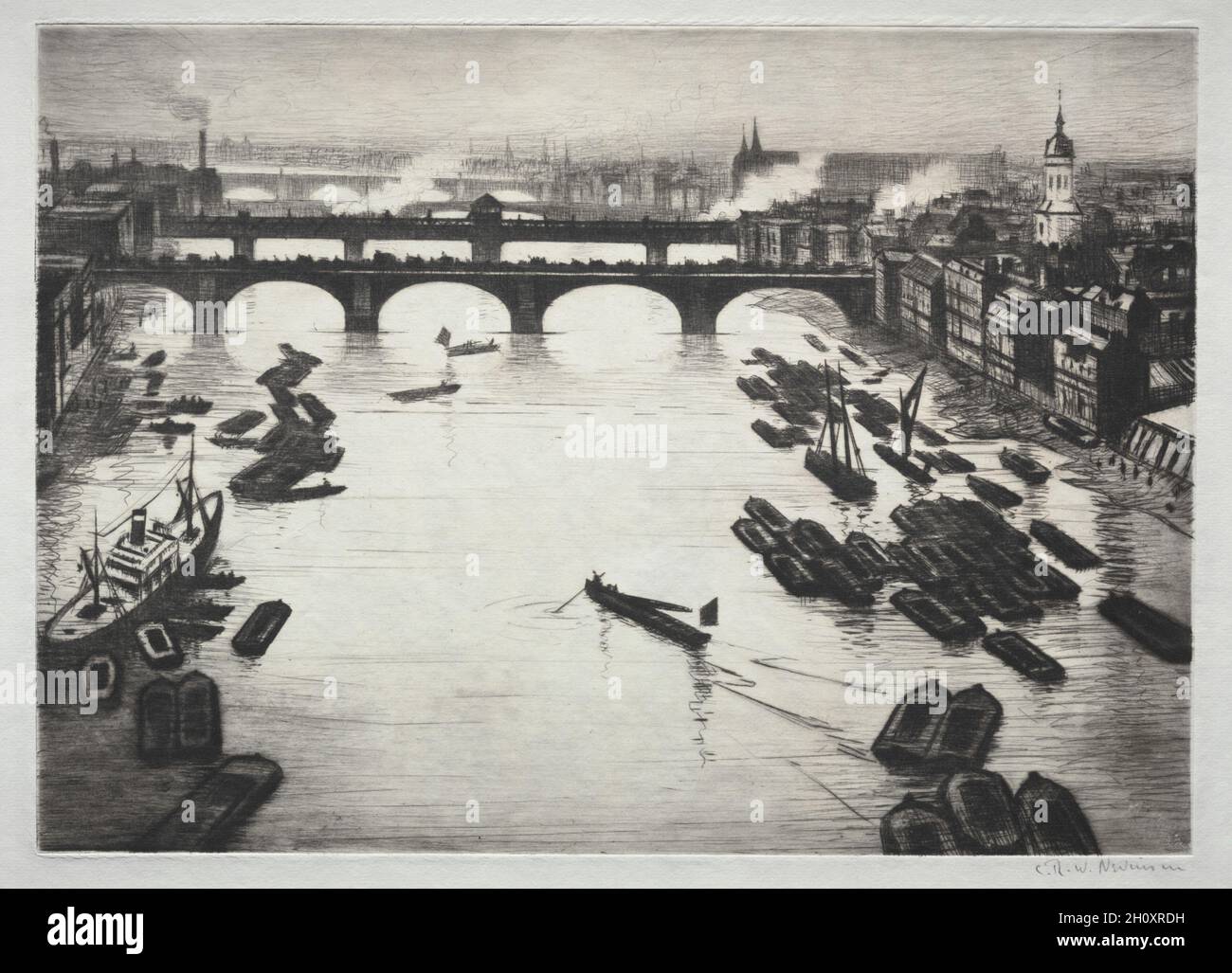 London Bridges, 1924. Christopher Nevinson (British, 1889-1946 ...