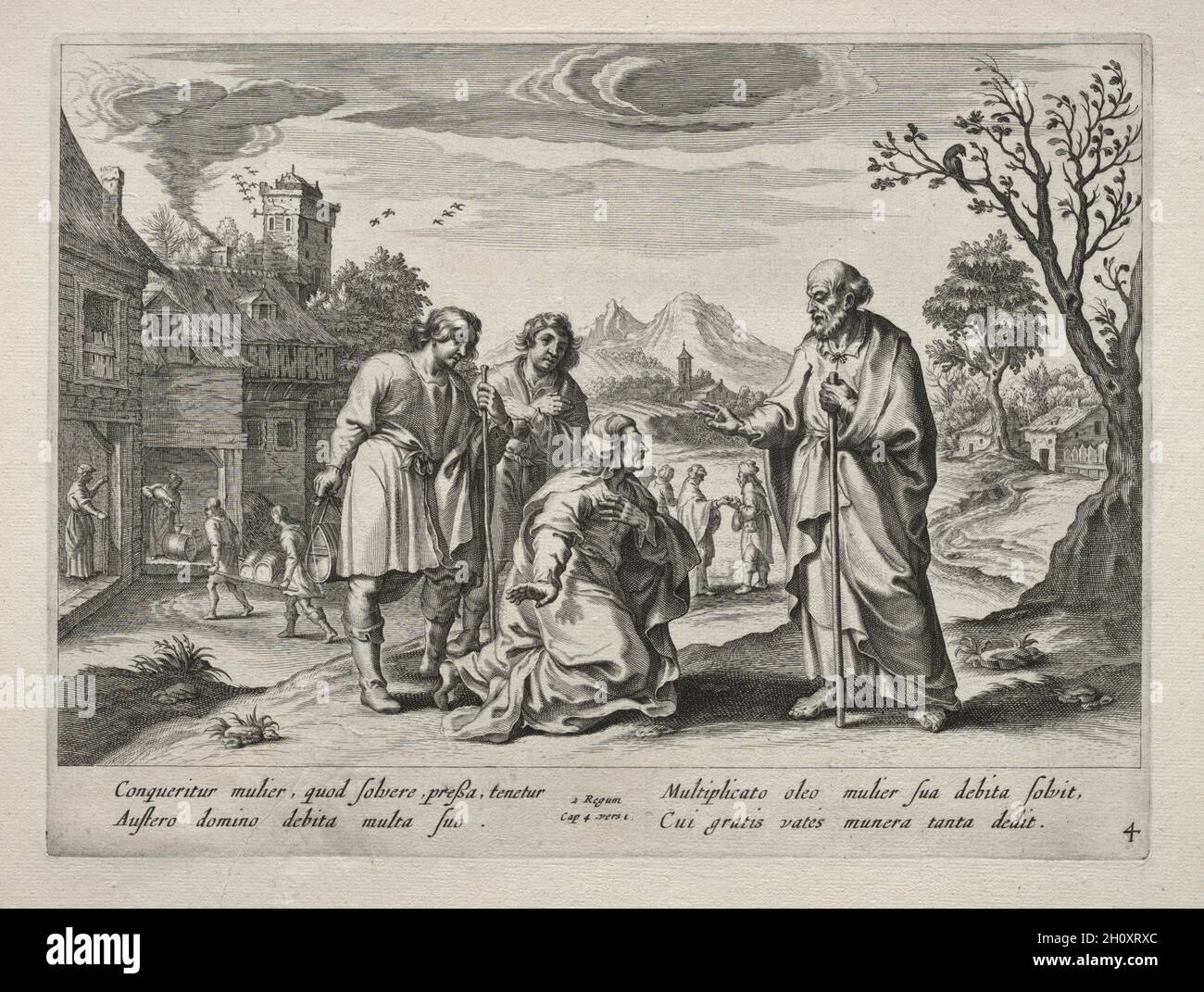 The Story of Elisha, 1643. Nicolaes Rijckmans (Flemish, 1616-), after ...