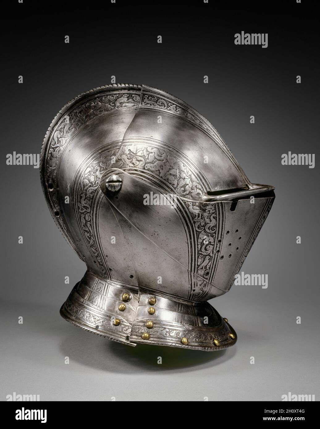 Close Helmet, c. 1575. North Italy, Brescia (?), 16th century. Steel ...