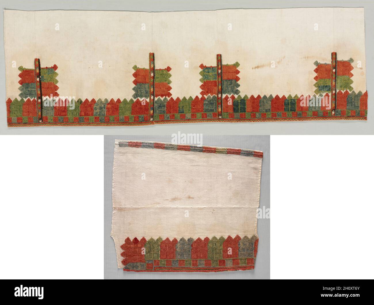 Skirt Border and Sleeve, 1700s. Greece, Dodecanese Islands, 18th ...