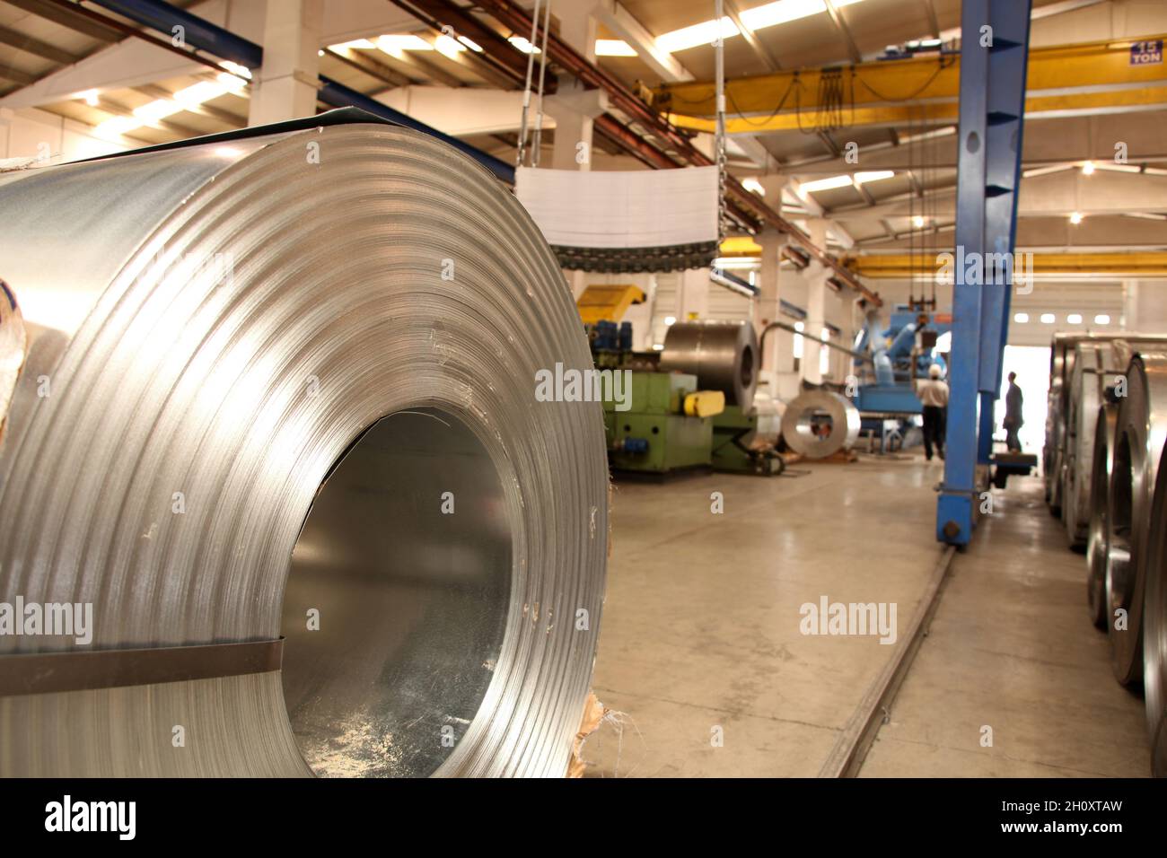aluminum metal steel sheet production Stock Photo - Alamy