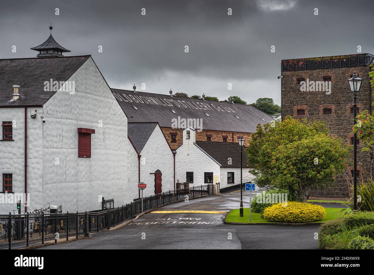 Bushmills, Northern Ireland, Aug 2019 The Old Bushmills Distillery is a ...