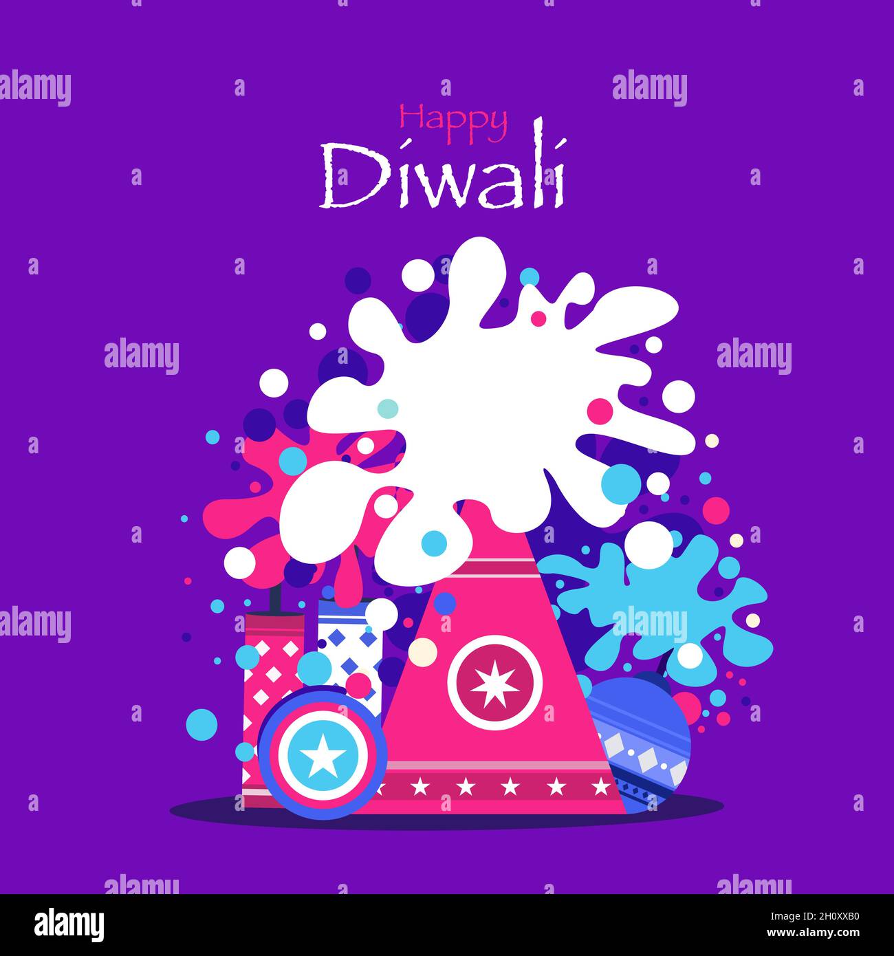 Abstract fire works Stock Vector Images - Alamy