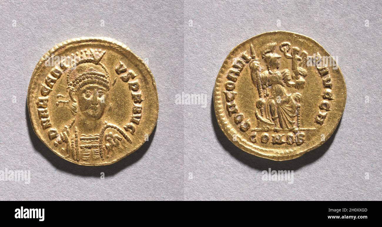 Tremissis of Honorius, AD 395-423. Byzantium, Ravenna, Byzantine period ...