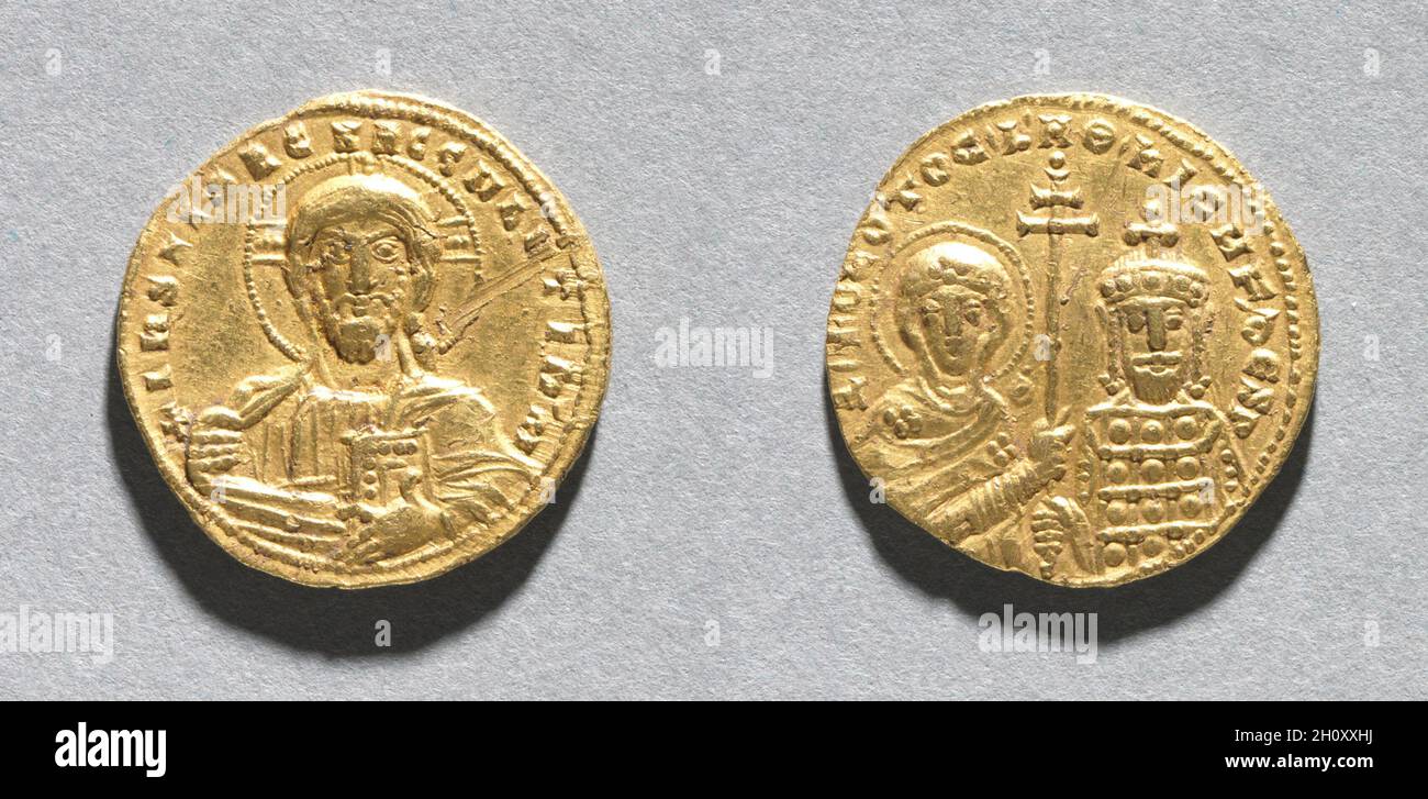 Nomisma with Nicephorus II Phocas , 963-969. Byzantium, 10th century ...