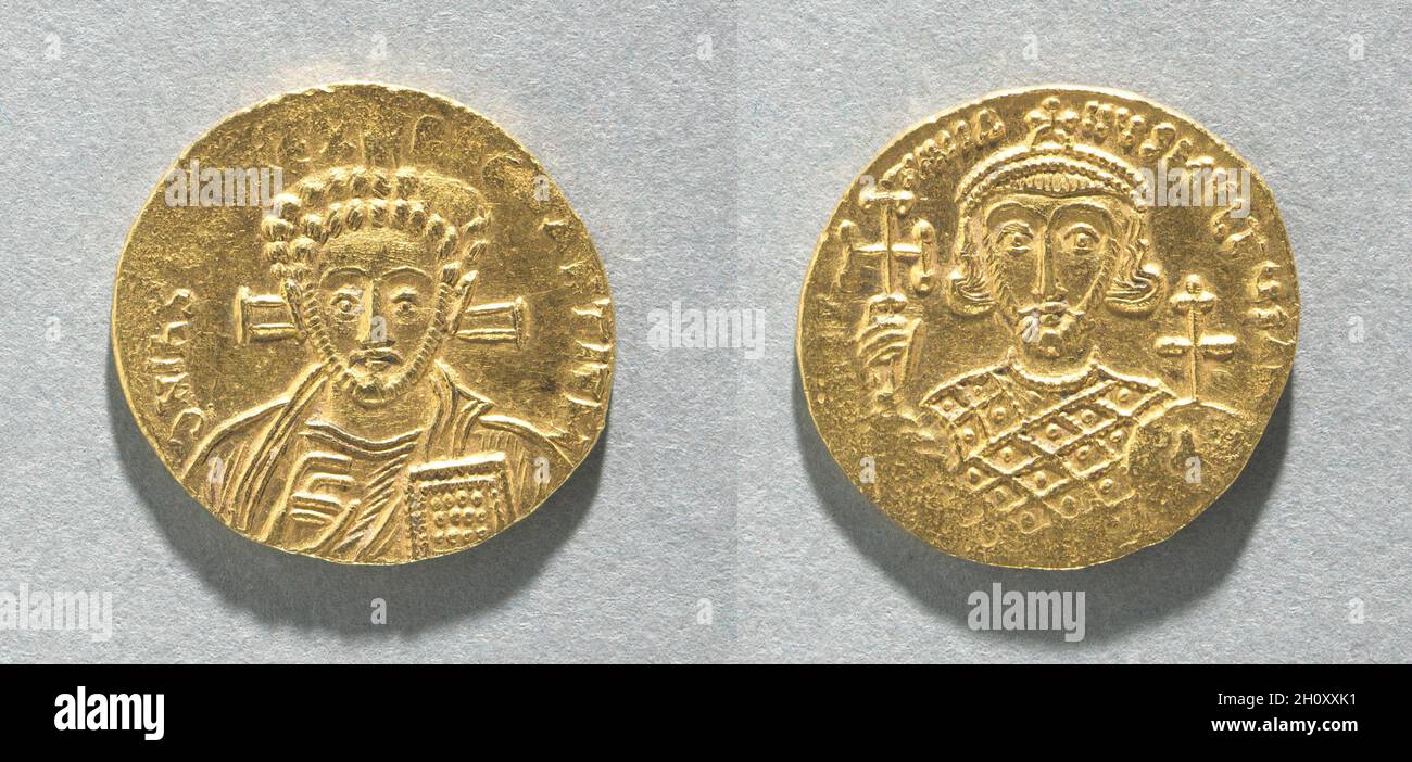 Solidus of Justinian II, 705. Byzantium, Constantinople, 8th century ...