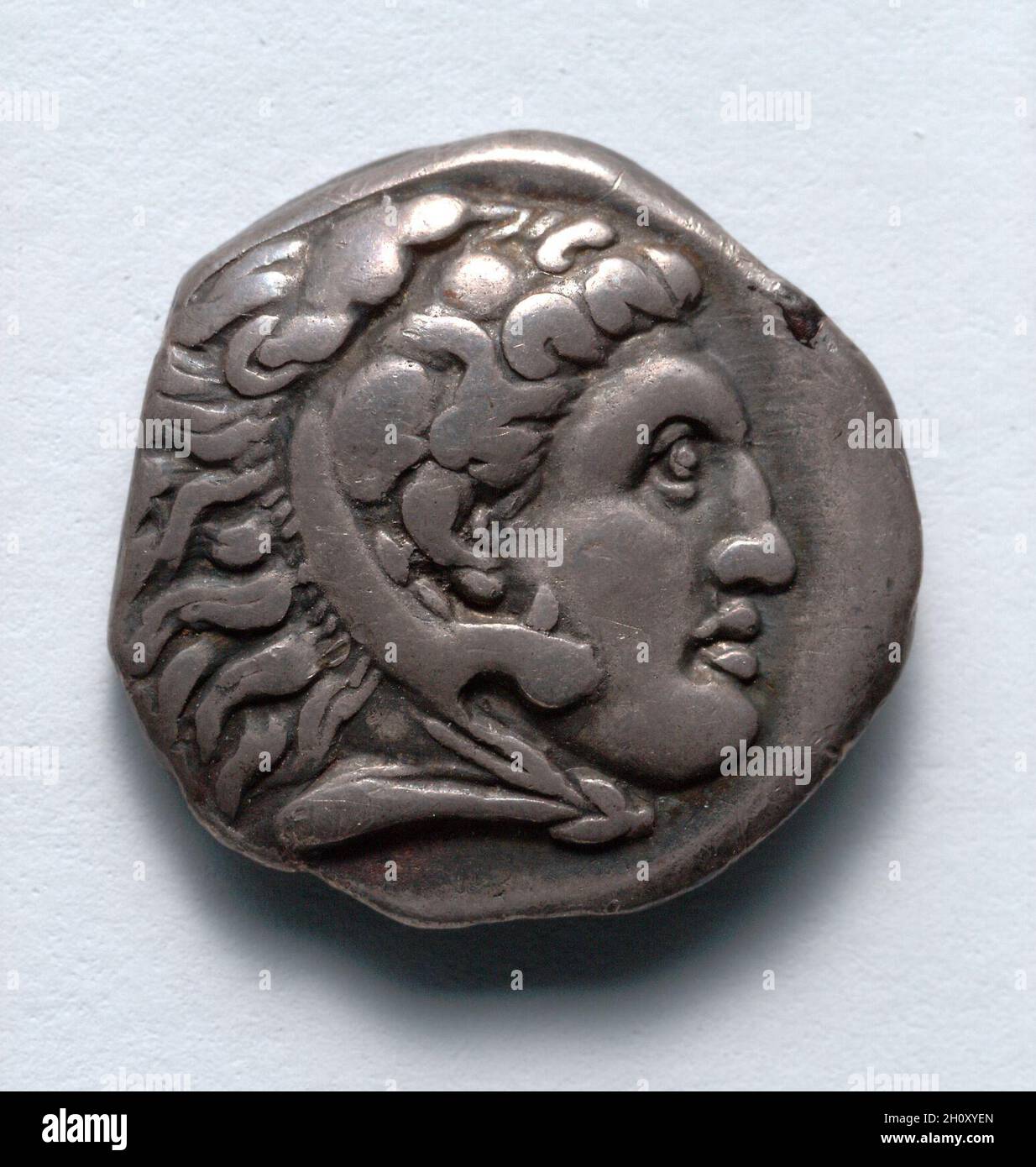 Drachma: Head of young Herakles in lion-skin (Obverse), 387-300 BC ...