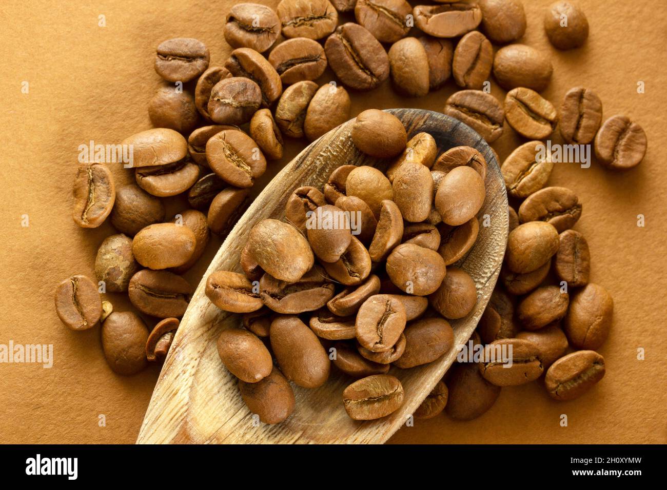 Coffee bean roasted caffeine espresso seed background Stock Photo - Alamy