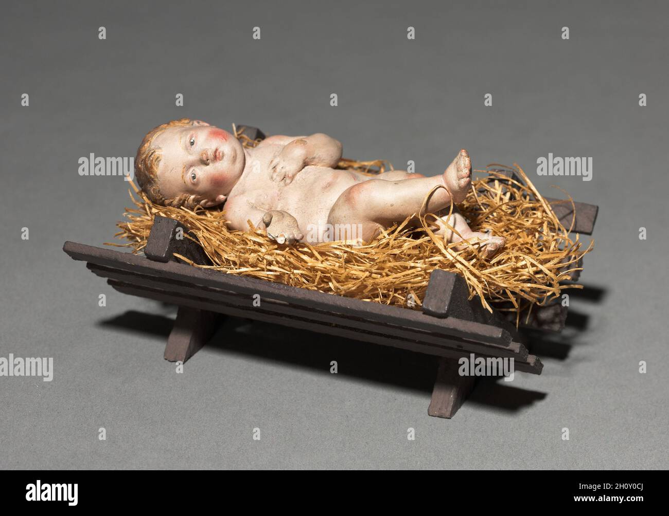 Figure from a Crèche: Infant Christ with Crib and Straw, 1780-1830 ...