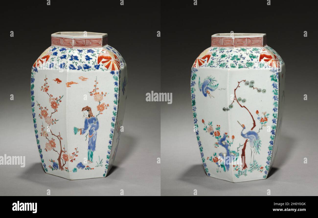 Pair of Hexagonal Jars, late 1600s. Japan, Edo period (1615-1868 ...