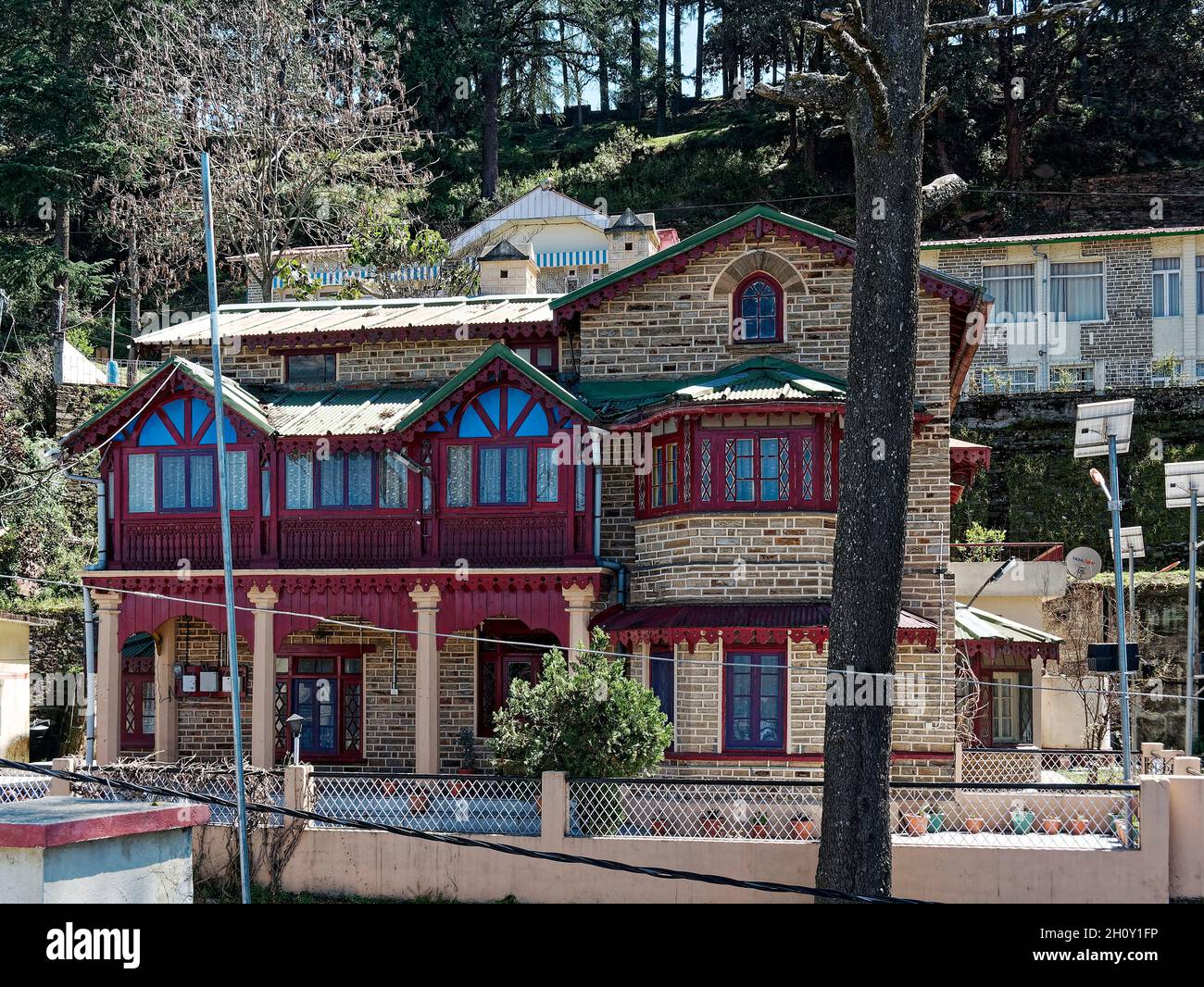 British era building now rest house at Almora state Uttarakhand India ...