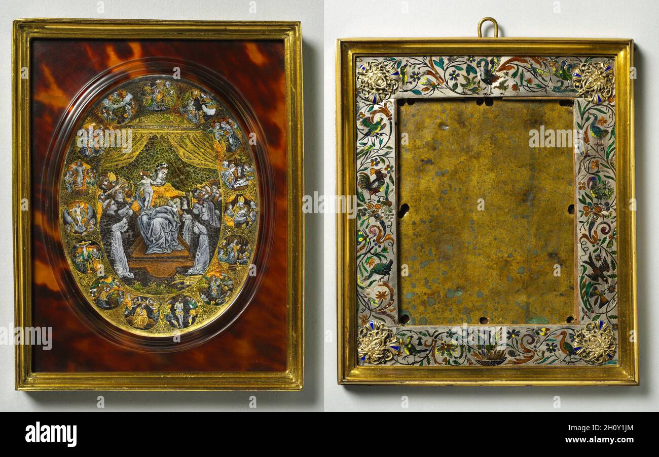 Plaque Depicting the Madonna and Frame, mid 1500s for plaque c. 1600 ...