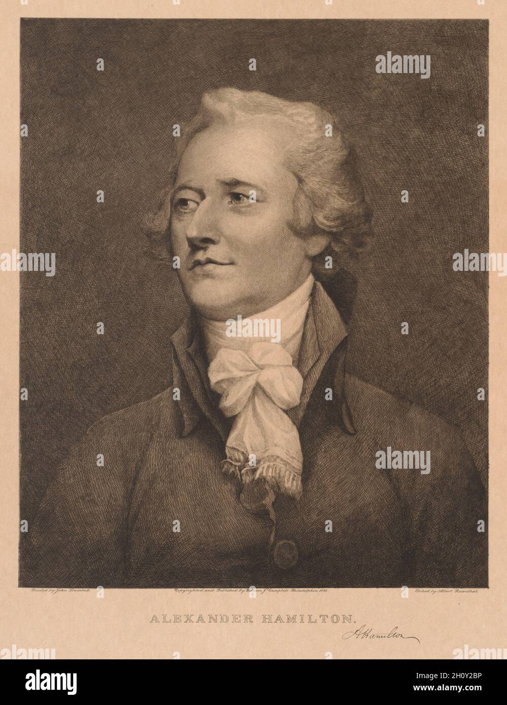 Alexander Hamilton, 1895. Albert Rosenthal (American, 1863-1939 ...
