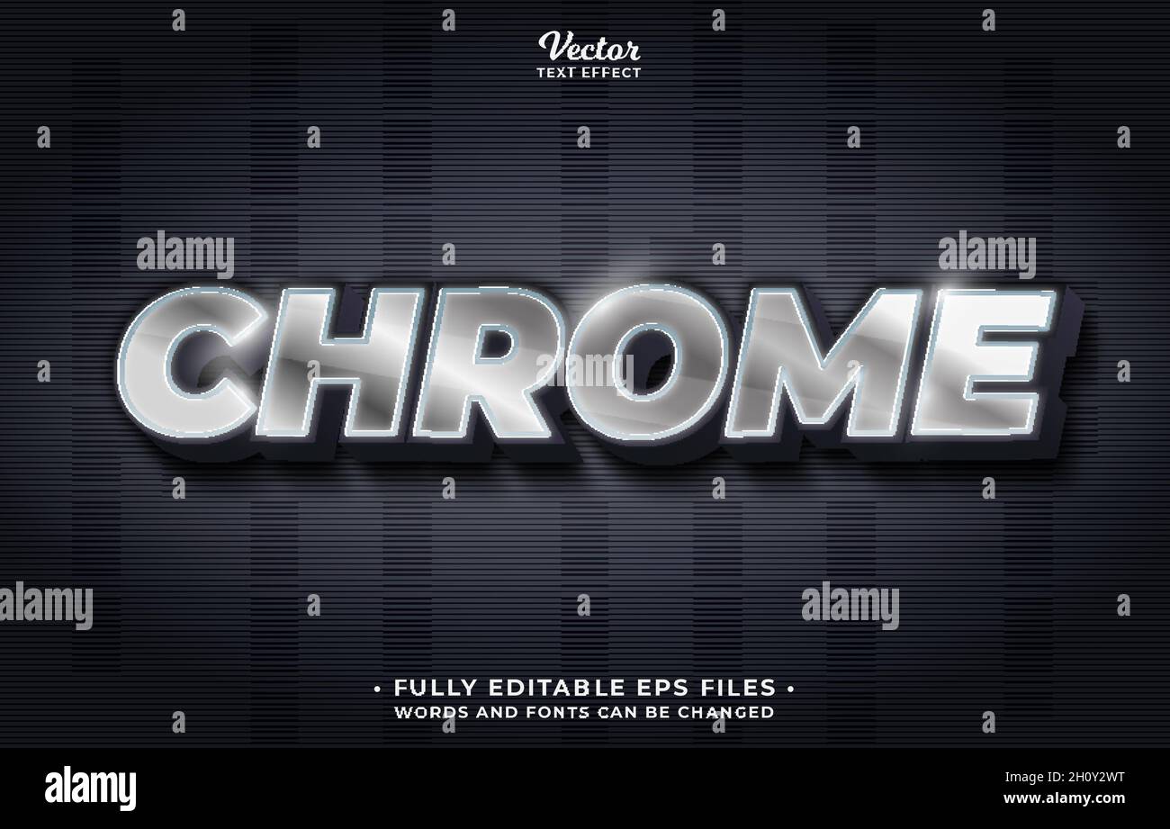 Metallic text style hi-res stock photography and images - Alamy