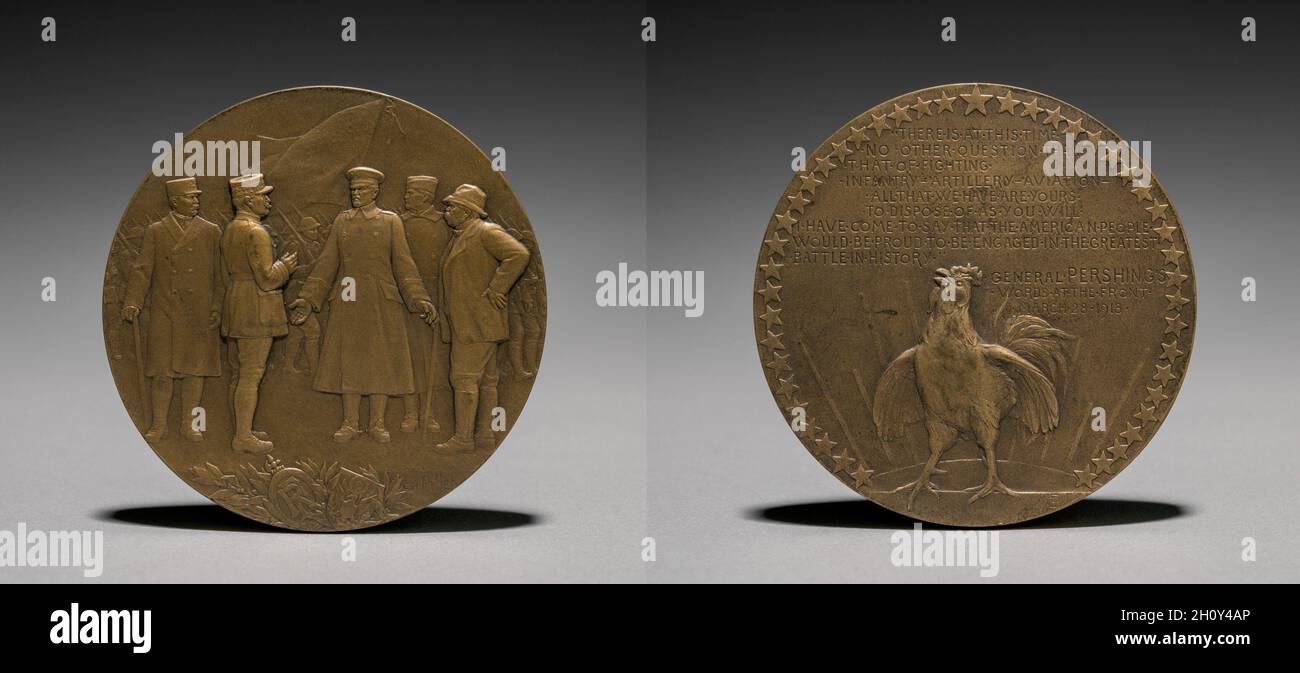 Pershing Medal, 1900s. Charles Philippe Germain Aristide Pillet (French ...