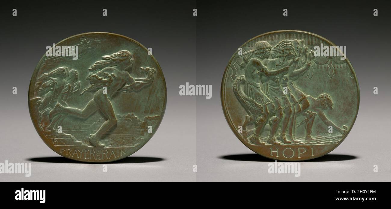 Medal: Hopi Prayer for Rain , 1900s. Hermon Atkins MacNeil (American ...