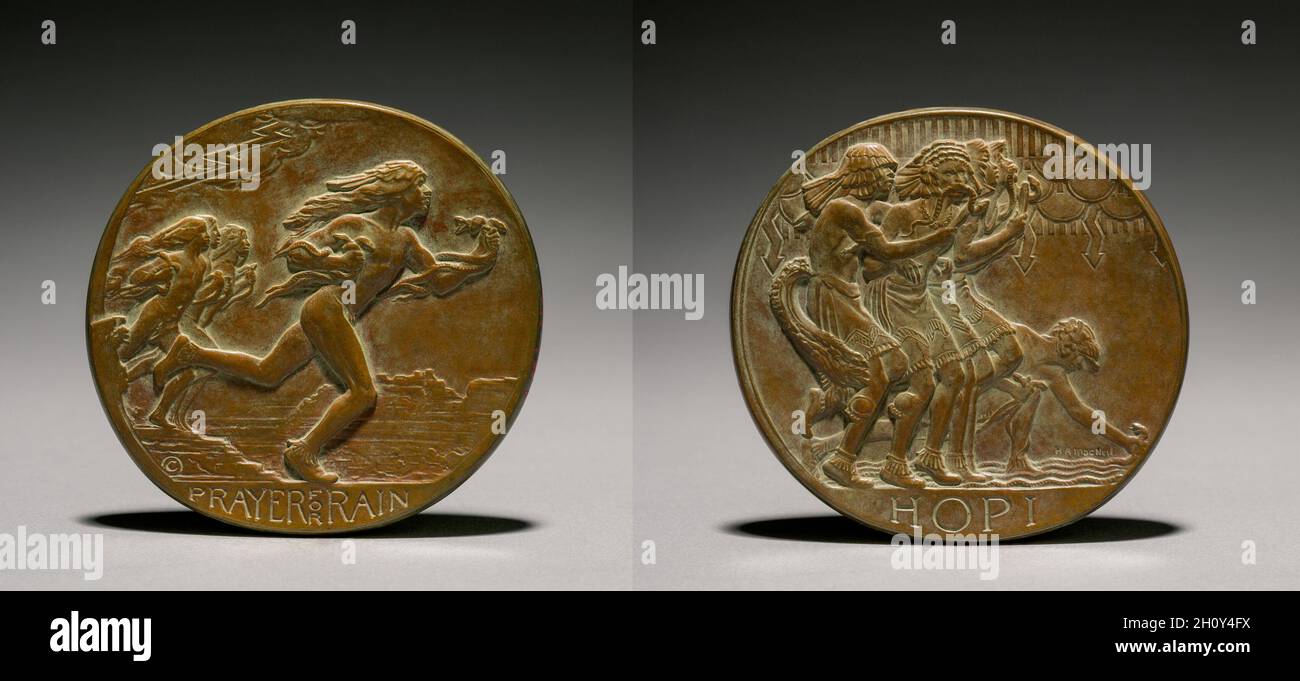 Medal: Hopi Prayer for Rain , 1900s. Hermon Atkins MacNeil (American ...