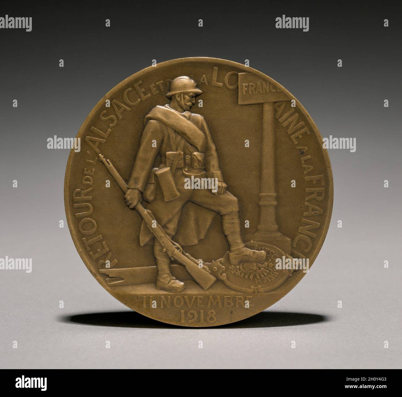 Medal (reverse), 1900s. Paul Roger-Bloche (French). Bronze; diameter: 6 ...