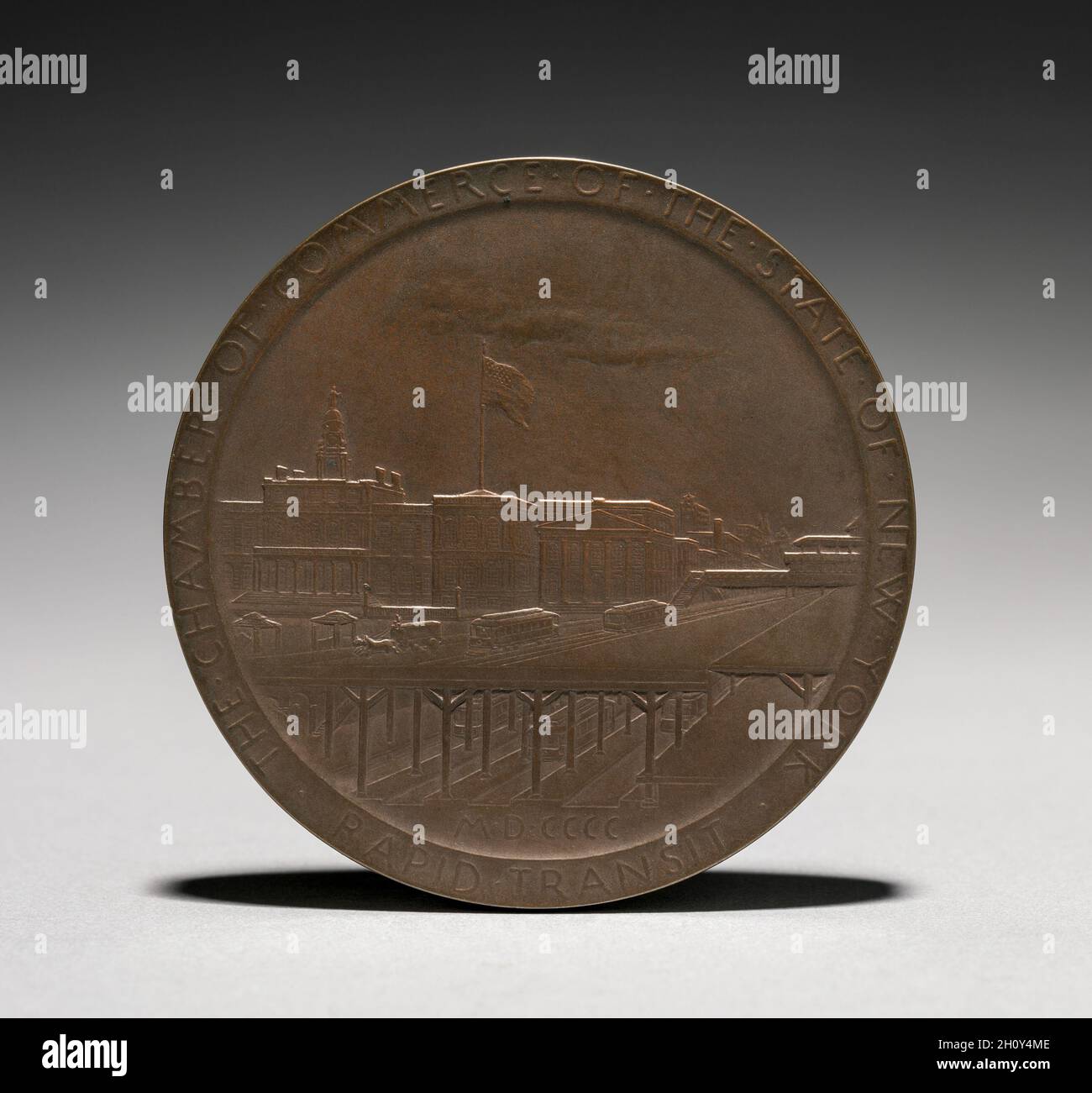 Medal: Abram Stevens Hewitt (reverse), 1875-1925. Louis-Oscar Roty ...