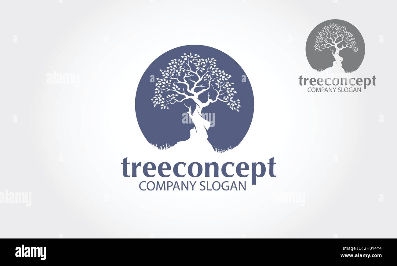 The Concept Tree Vector Logo Illustration. This logo is a multipurpose ...